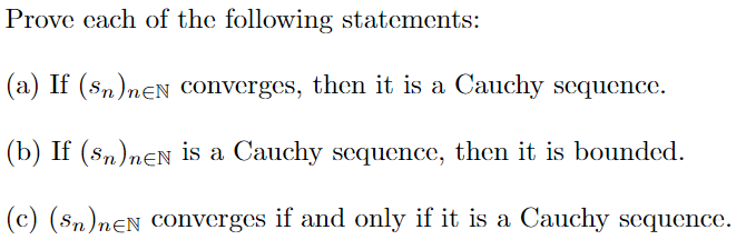 Solved Prove each of the following statements: (a) If | Chegg.com