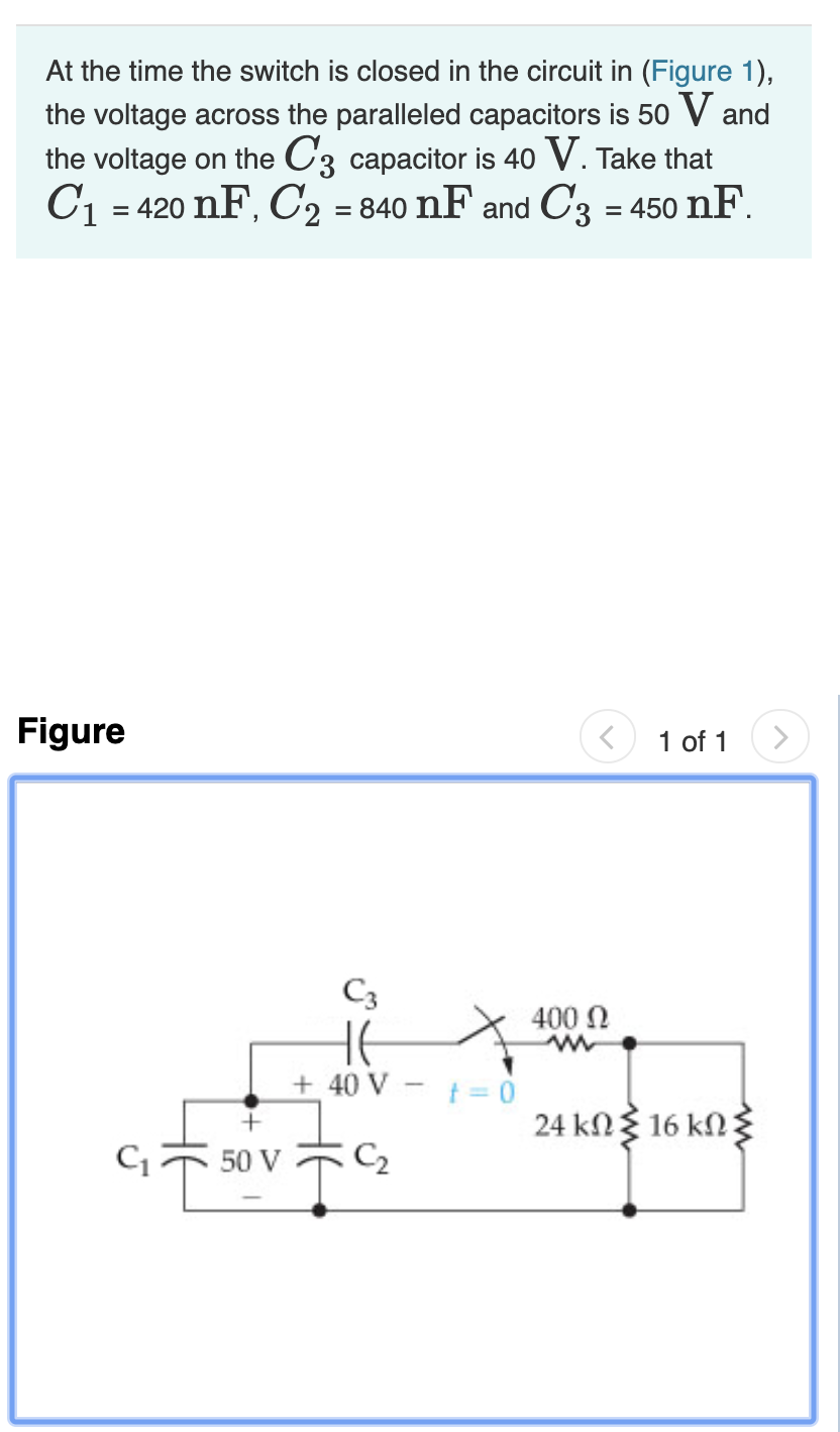 Solved A.) What percentage of the initial energy stored in | Chegg.com