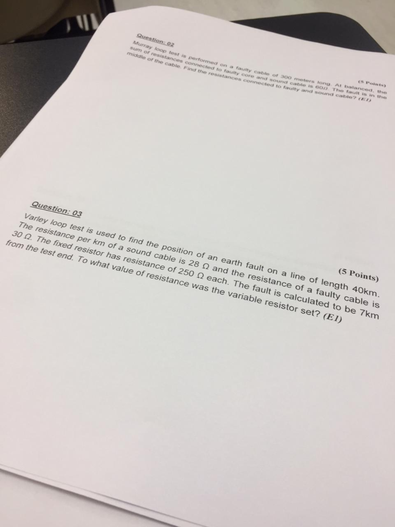 Solved Murray loop test is sum of resistances connected to | Chegg.com