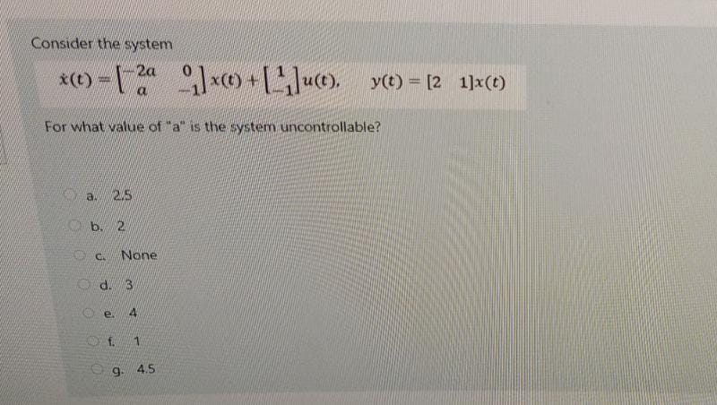 Solved Consider the system | Chegg.com