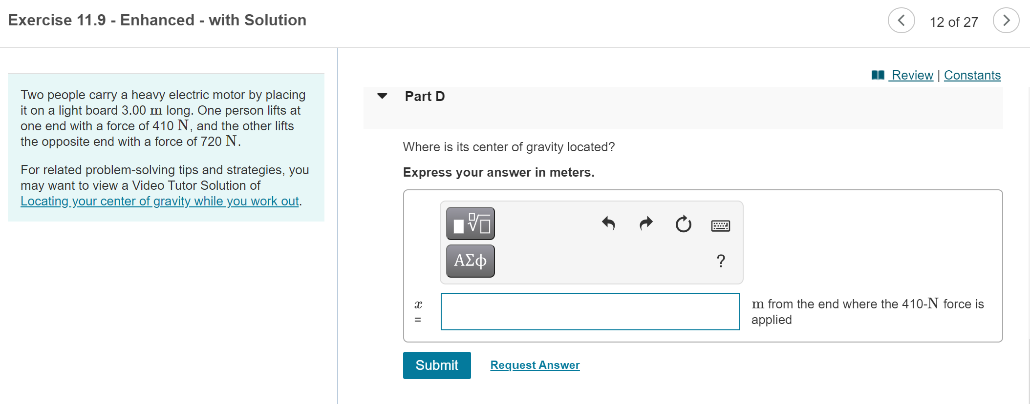 Solved Exercise 11.9 - Enhanced - with Solution 12 of 27 | Chegg.com