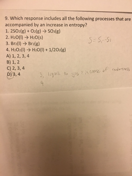 Solved 9. Which response includes all the following | Chegg.com