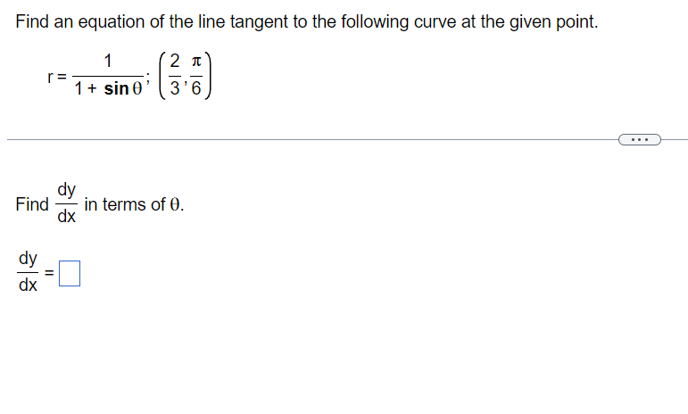 Solved Find an equation of the line tangent to the following | Chegg.com