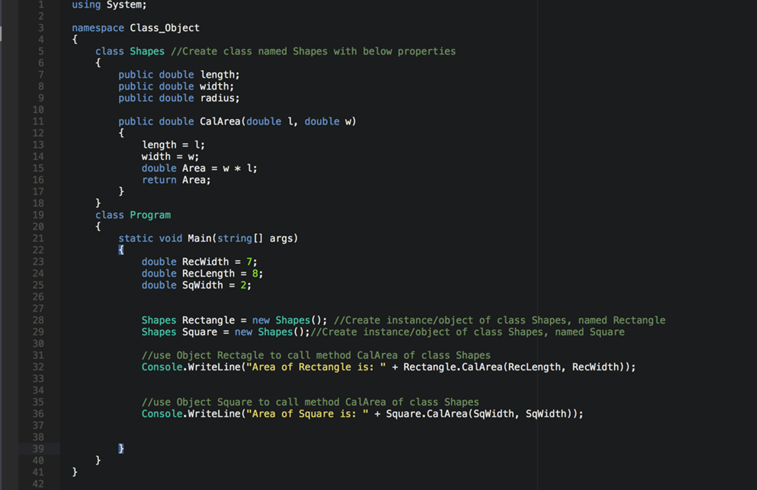 Solved In C#, using the example for reference below: | Chegg.com