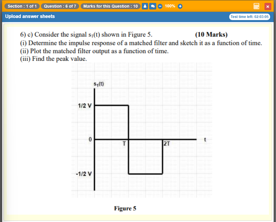 Solved Marks for this Question : 10 100% x x Section : 1 of | Chegg.com