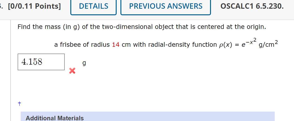 Solved Find the mass (in g) of the two-dimensional object | Chegg.com