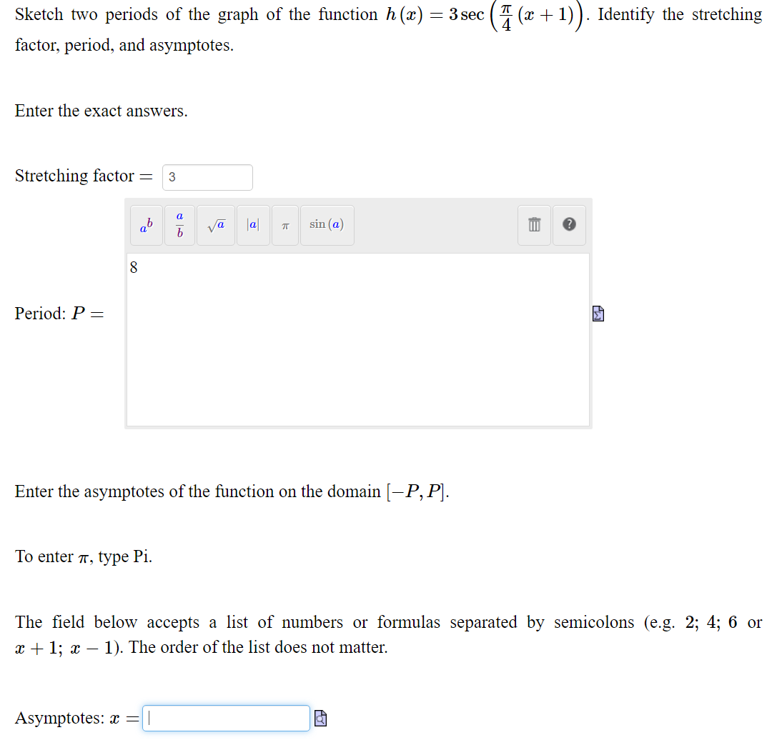 Solved Sketch two periods of the graph of the function | Chegg.com