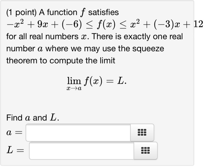 Solved A function f satisfies -x^2 - 9x + (-6) | Chegg.com