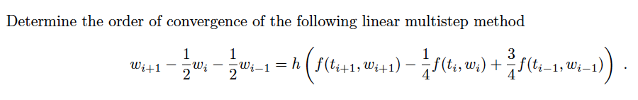 Solved Determine the order of convergence of the following | Chegg.com