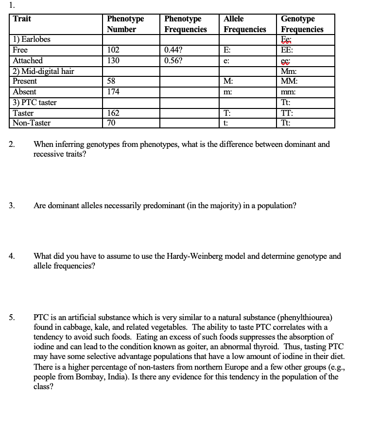 Solved Part 1: Equilibrium The Hardy-Weinberg model of | Chegg.com
