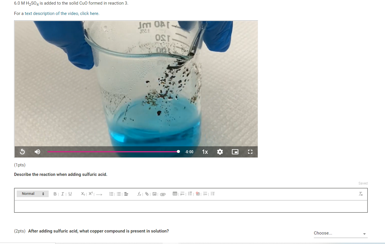Solved A clear, colorless liquid is pipetted into a clear, | Chegg.com