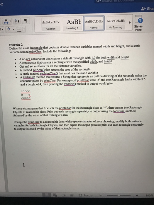 Solved Define the class Rectangle that contains double | Chegg.com