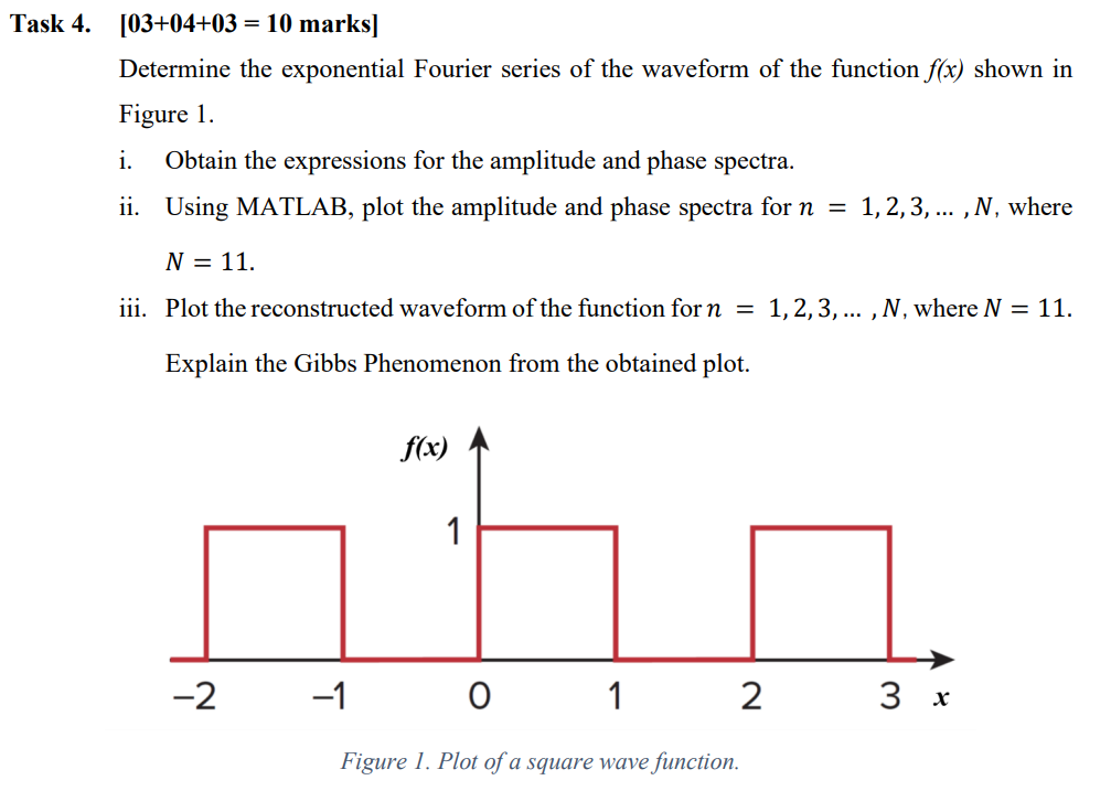 Solved 4. [03+04+03=10 marks ] Determine the exponential | Chegg.com
