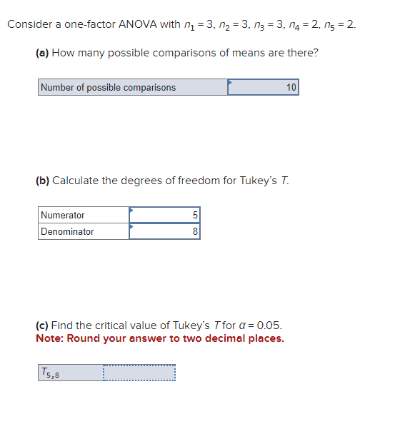 Consider a one-factor ANOVA with | Chegg.com