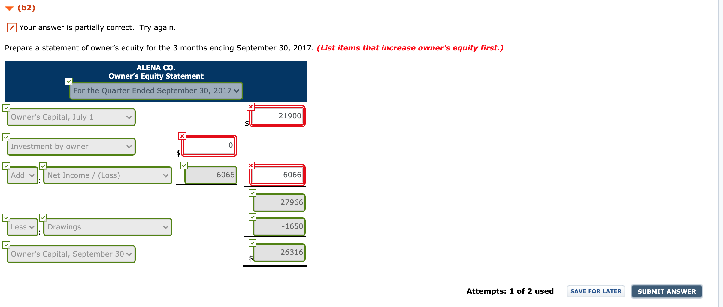 Solved *Problem 3-3A (Part Level Submission) Alena Co. was | Chegg.com