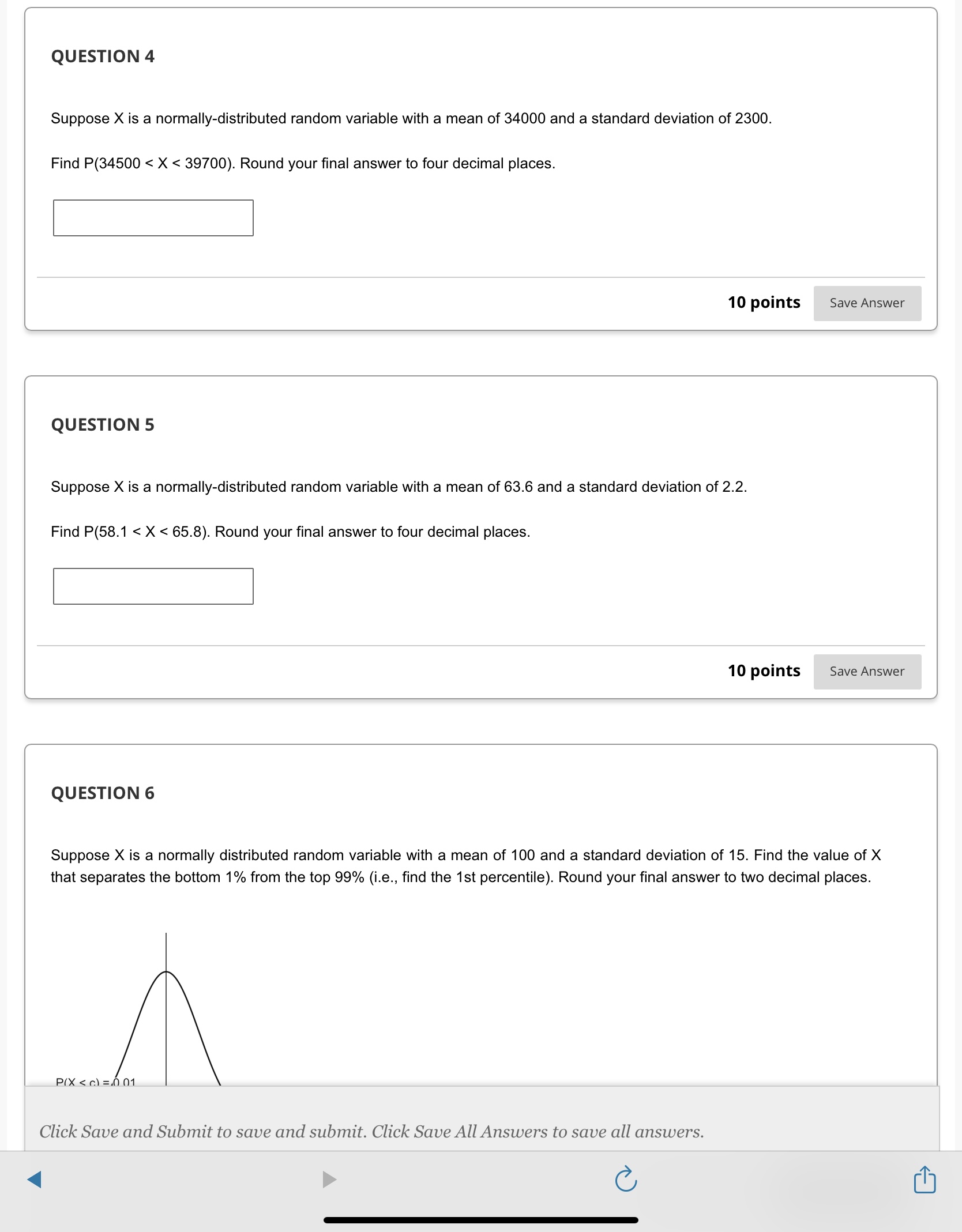Solved Suppose X is a normally-distributed random variable | Chegg.com