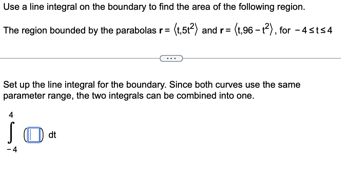 Solved Use A Line Integral On The Boundary To Find The Area