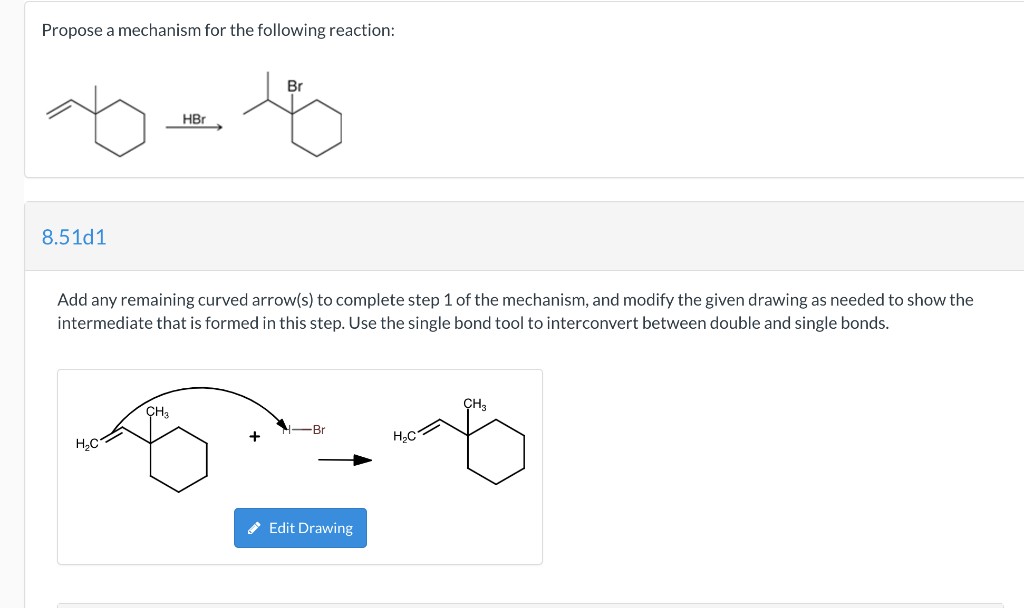 Solved Propose a mechanism for the following reaction: Br | Chegg.com
