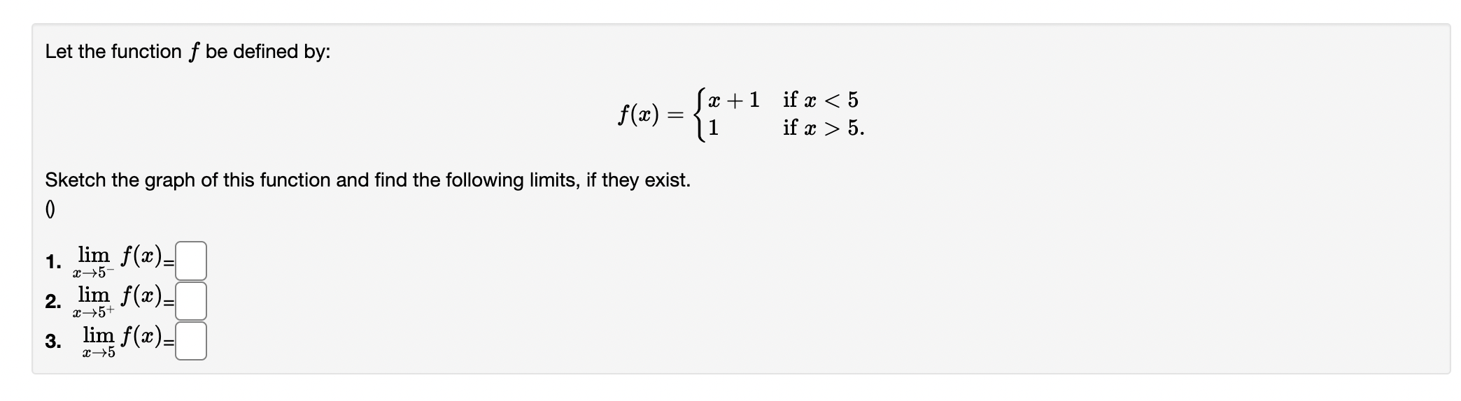 Solved Let the function f be defined by: f(x)={x+11 if x
