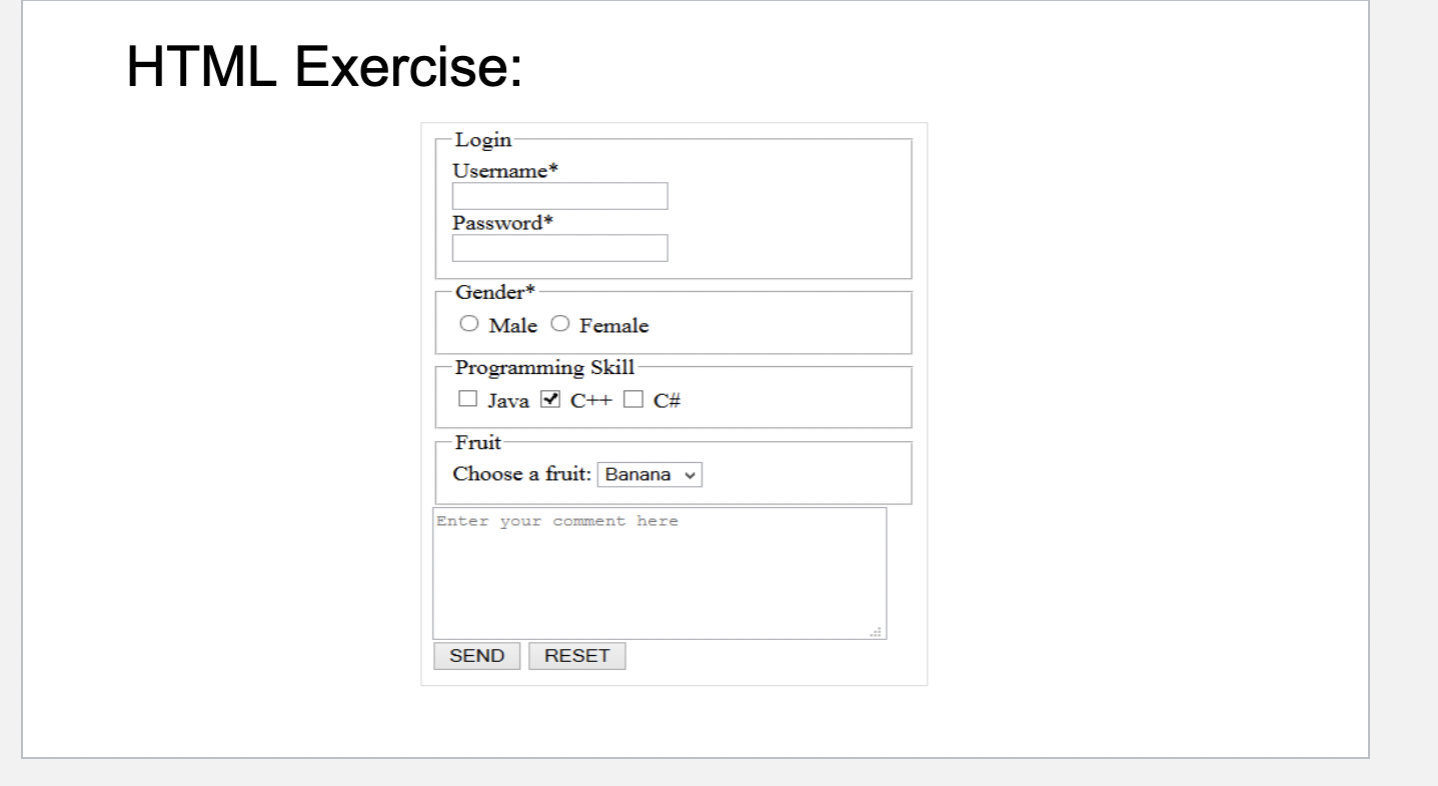 Solved How can the HTML code be written to produce this. | Chegg.com