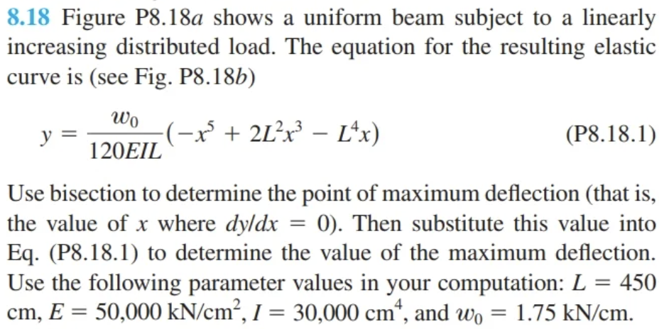 Solved 8.18 Figure P8.18a shows a uniform beam subject to a | Chegg.com