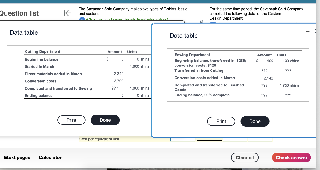 Solved \begin{tabular}{l|l|l|l} lestion list & ∣ & The | Chegg.com