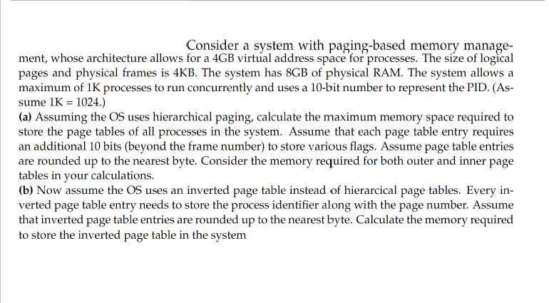 Solved Consider a system with paging-based memory | Chegg.com