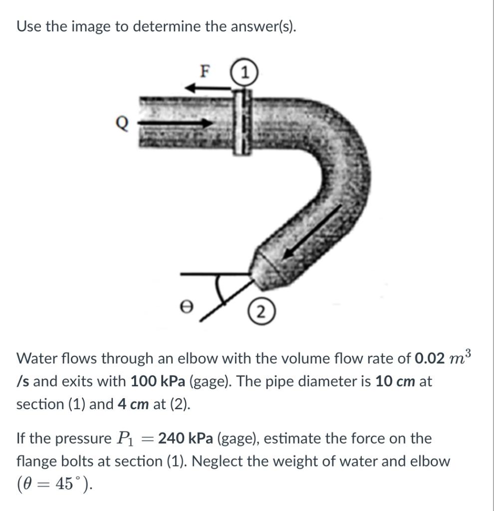 Solved Use the image to determine the answer(s). Water flows | Chegg.com