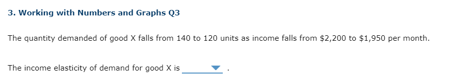Solved 3. Working with Numbers and Graphs Q3 The quantity | Chegg.com