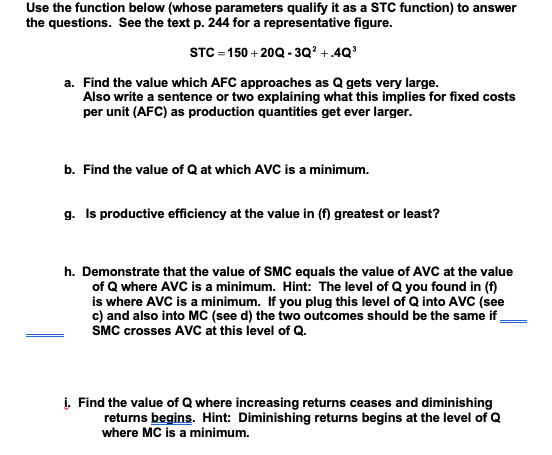 Solved Use the function below (whose parameters qualify it | Chegg.com