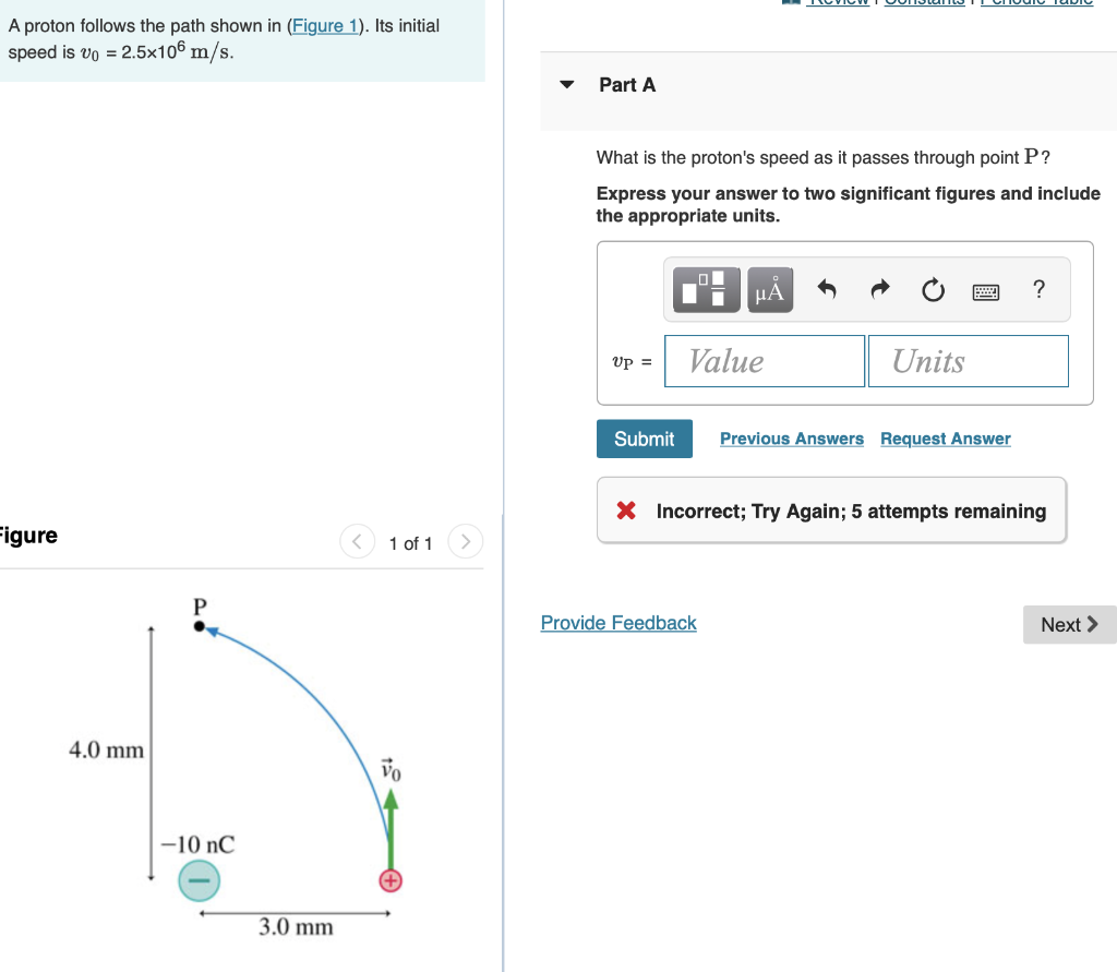 Solved A proton follows the path shown in (Figure 1). Its | Chegg.com