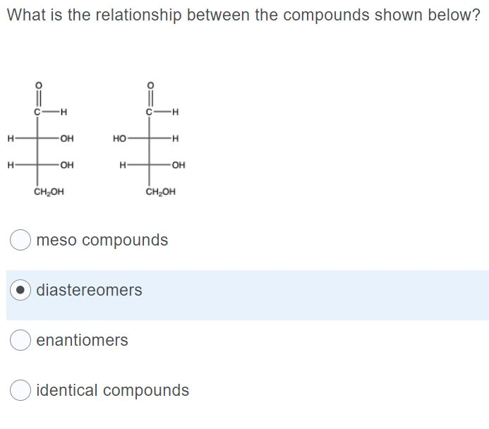 Solved What is the relationship between the compounds shown | Chegg.com