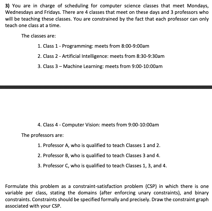 Solved Constraint Satisfaction Problems - Artificial | Chegg.com