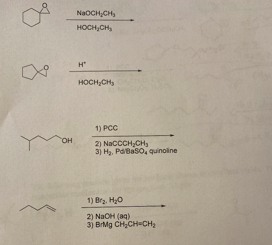 Solved 1) CH2CO3H 2) H, CH3CH2OH 3) NaH 4) CH3Br vo HBr (aq) | Chegg.com