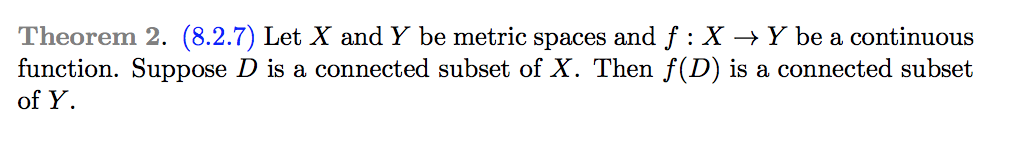 Solved Theorem 2. (8.2.7) Let X and Y be metric spaces and | Chegg.com