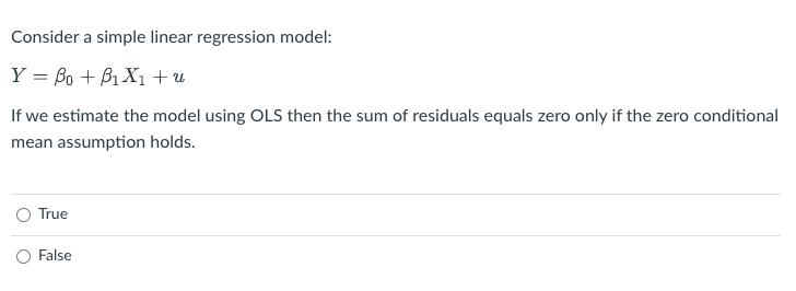 Solved Consider a simple linear regression model: Y = Bo + | Chegg.com