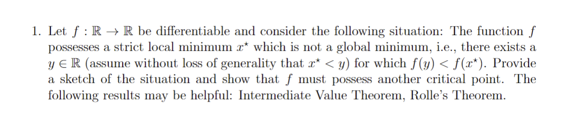 Solved Let f:R→R ﻿be differentiable and consider the | Chegg.com