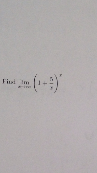 Solved Find lim 1+ | Chegg.com