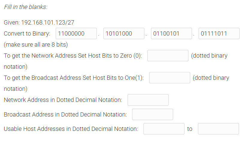 Solved Fill in the blanks: 01100101 01111011 (dotted binary | Chegg.com
