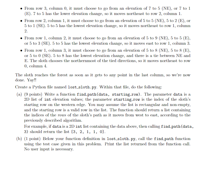 Solved 4. Oh no! Your pet sloth has managed to get itself | Chegg.com