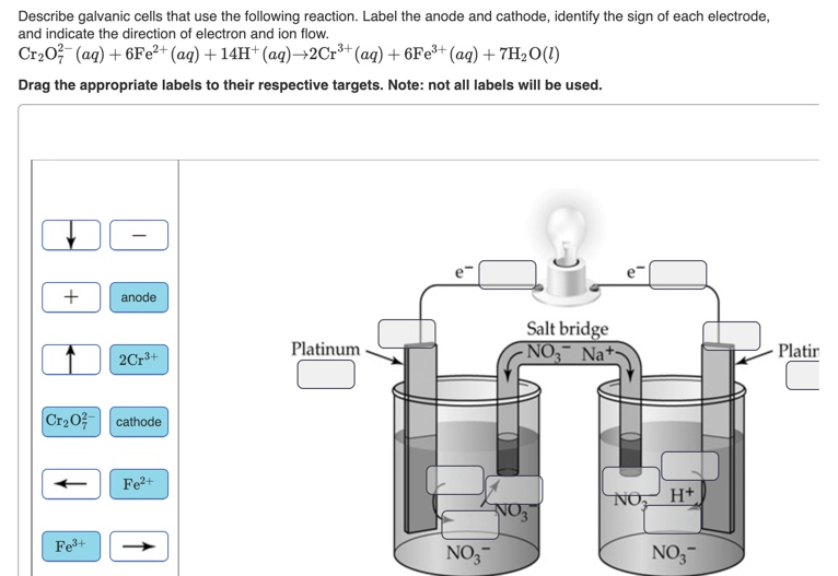Solved Describe galvanic cells that use the following | Chegg.com