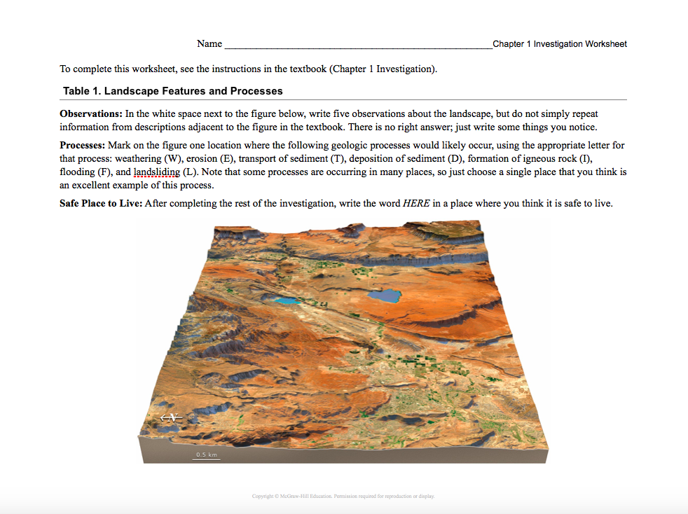 Solved: Name Chapter 1 Investigation Worksheet To Complete... | Chegg.com