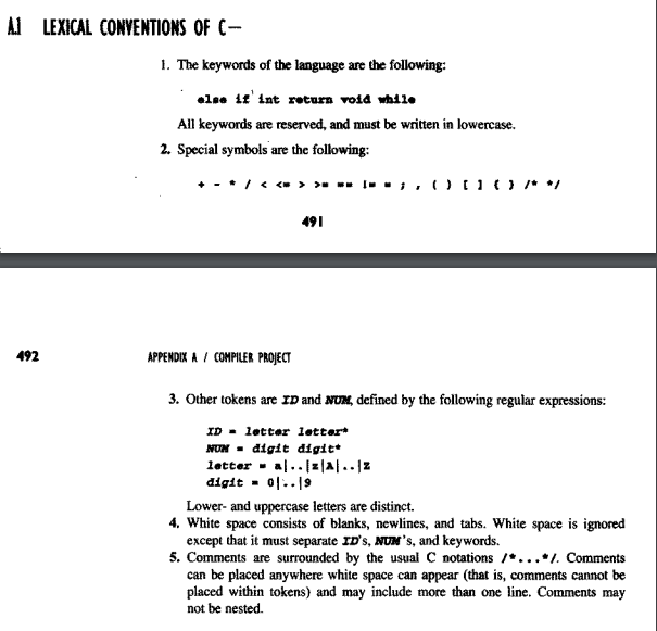 This is for a Compiler Design Course. Using a Lexical | Chegg.com