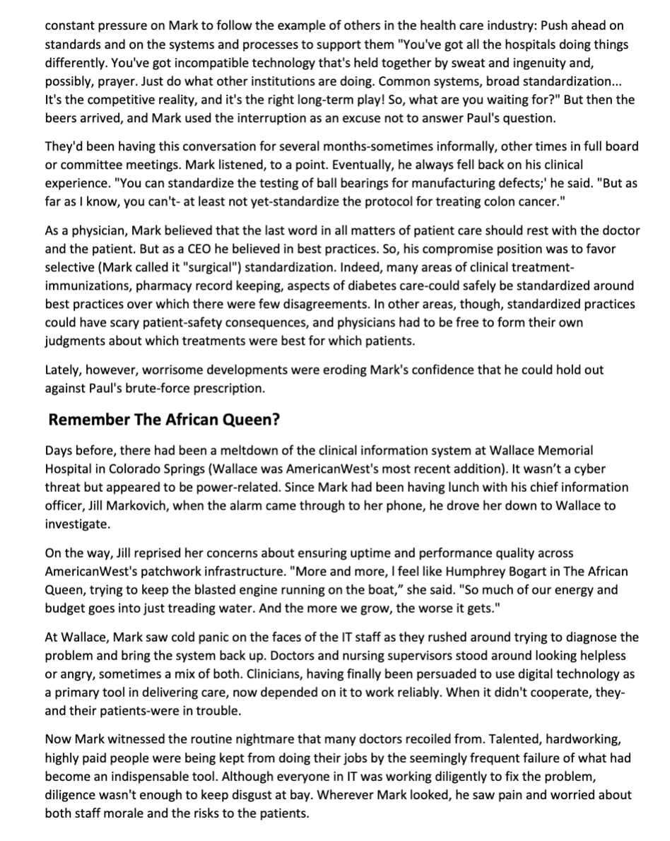 American West Healthcare's patchwork IT | Chegg.com