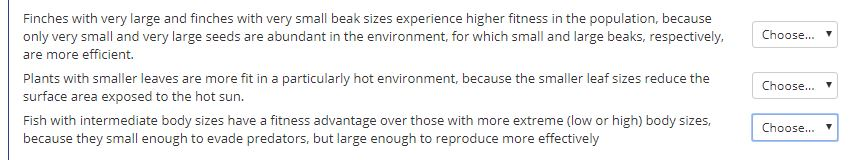 Solved THE graphs are showing evolutionary response to | Chegg.com
