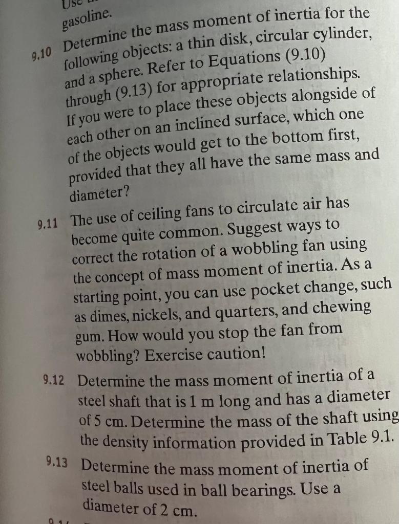 Solved ermine the mass moment of inertia for the and a | Chegg.com