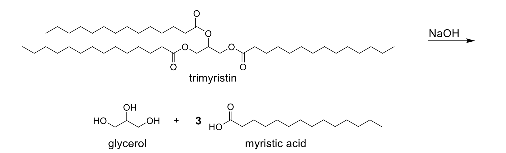Solved The typical % yield of myristic acid from the | Chegg.com