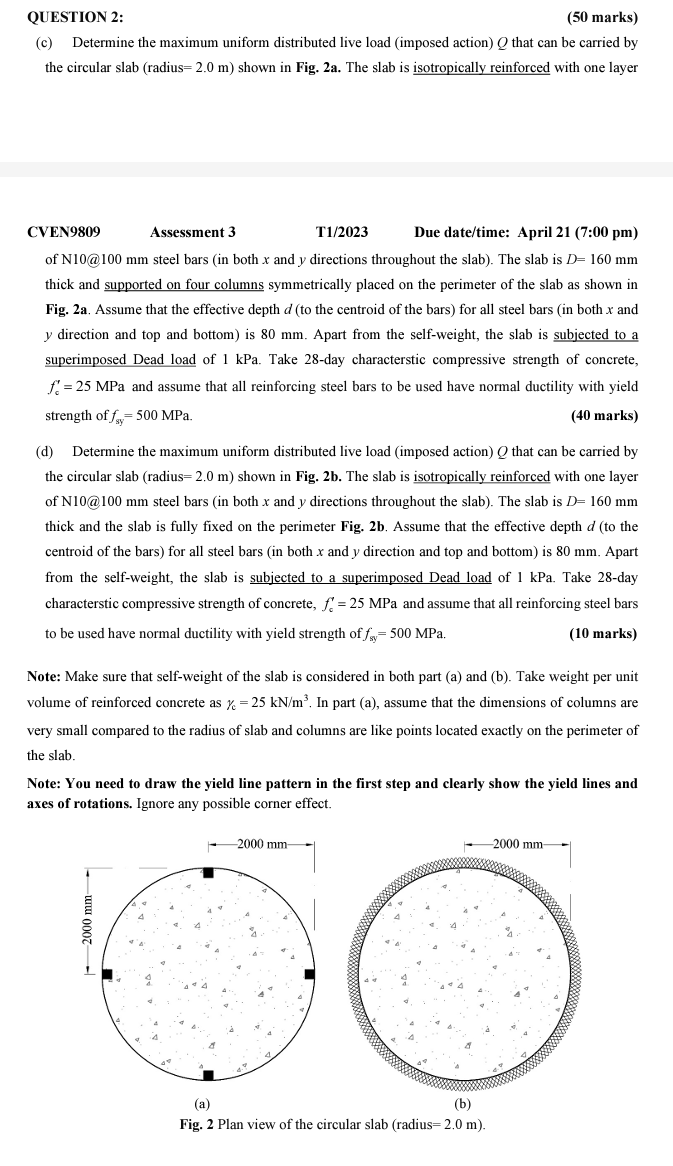 Solved QUESTION 2: (50 marks) (c) Determine the maximum | Chegg.com