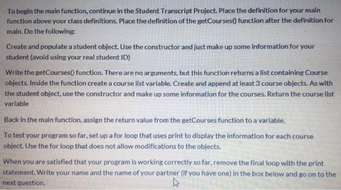 Solved Design an object-oriented program that will produce a | Chegg.com