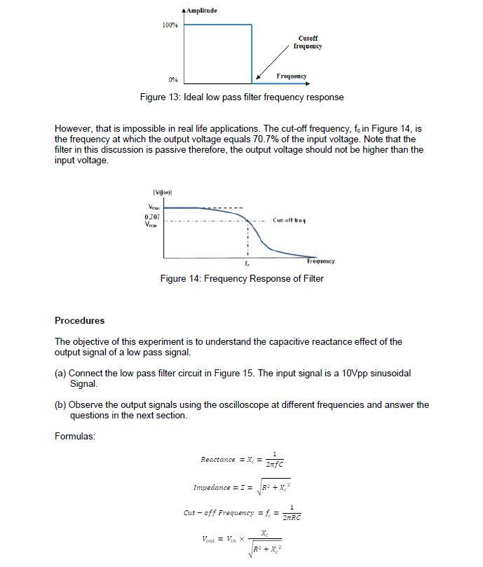 Objective: Experiment 1: Introduction to AC Signals • | Chegg.com